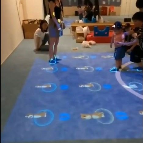 Interactive indoor playground for kids interactive game projector interactive floor projection ...